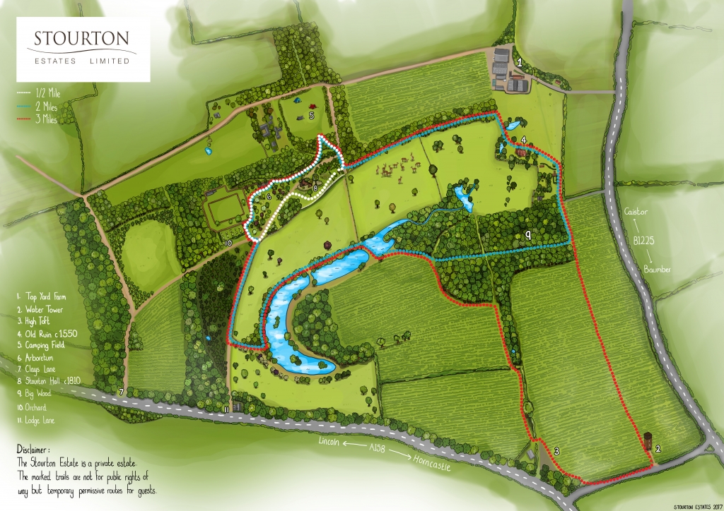 Walking Routes (when open) - Stourton Estates